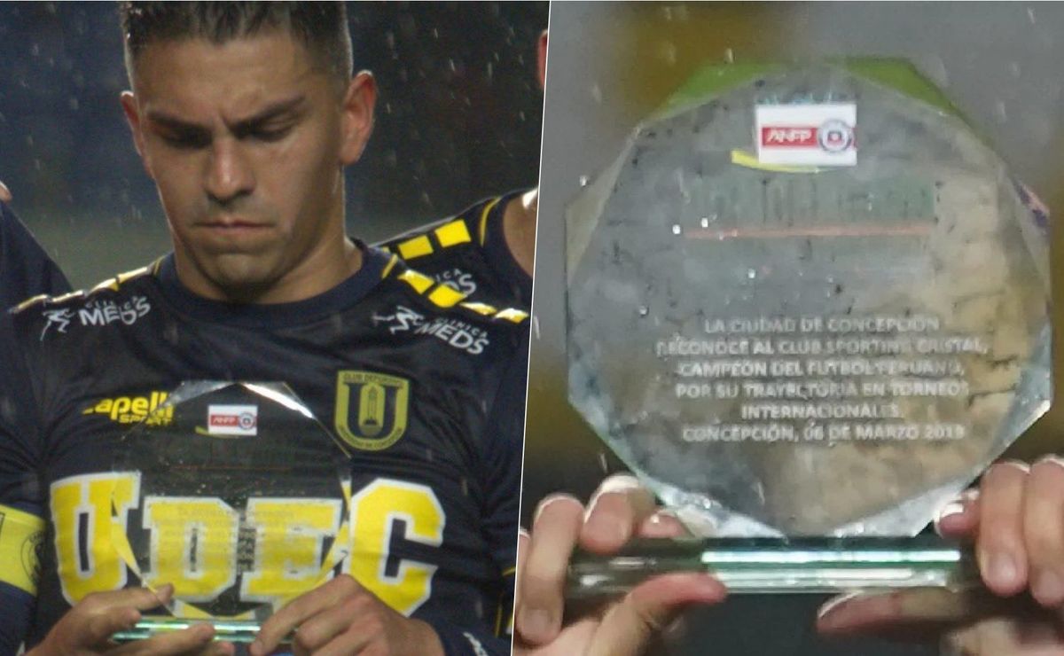 ANFP entrega galvano de Sporting Cristal a la U. de Conce