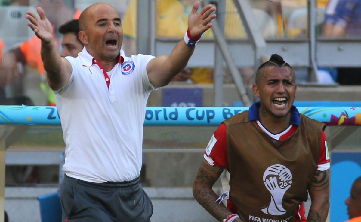 Vidal le pasa la cuenta mal a Sampaoli: le saca en cara el Mundial 2014
