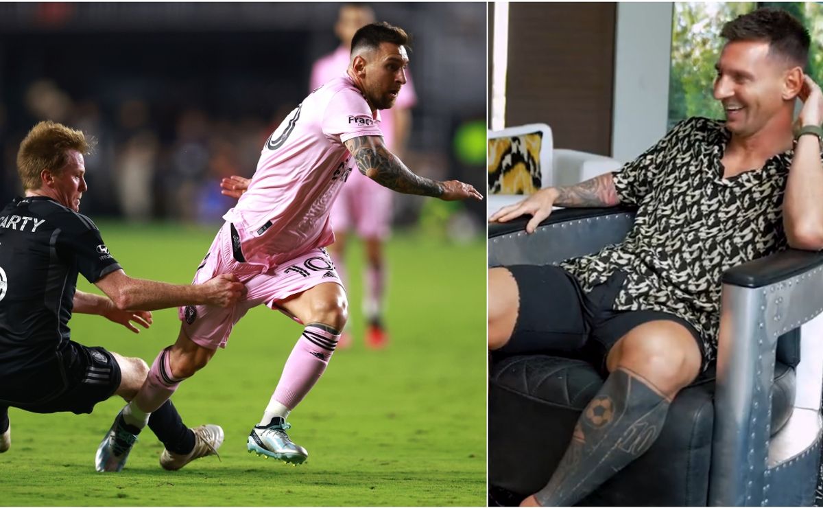Messi se sonroja por insinuante pregunta de 'bulto' en short de Inter Miami
