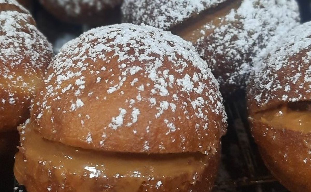 Receta de berlines con crema pastelera o manjar: Paso a paso