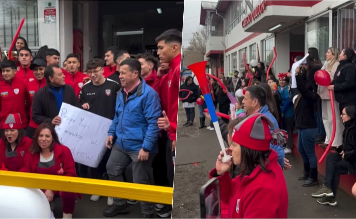 La emotiva despedida a Colegio Quillón para su duelo con Colo Colo
