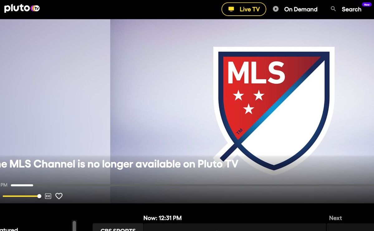 MLS on Pluto TV shut down as Apple era begins - World Soccer Talk