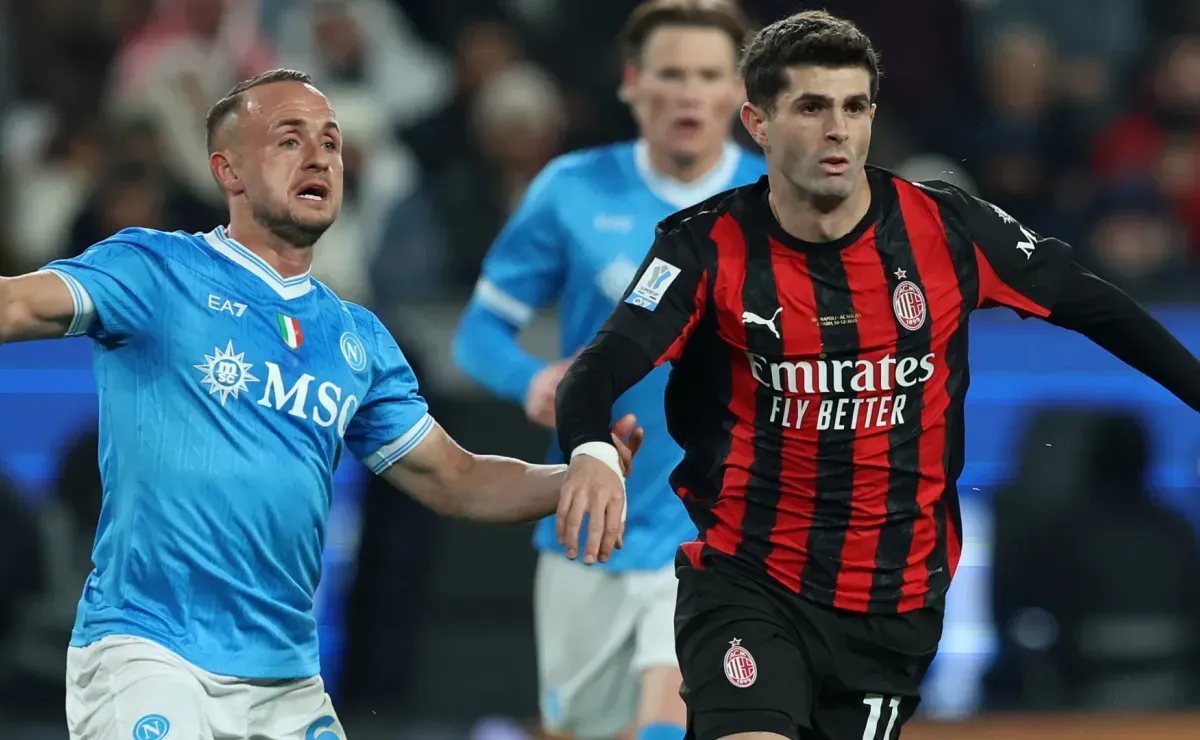 Christian Pulisic’s Milan heartbreak leads to Italian Super Cup ...