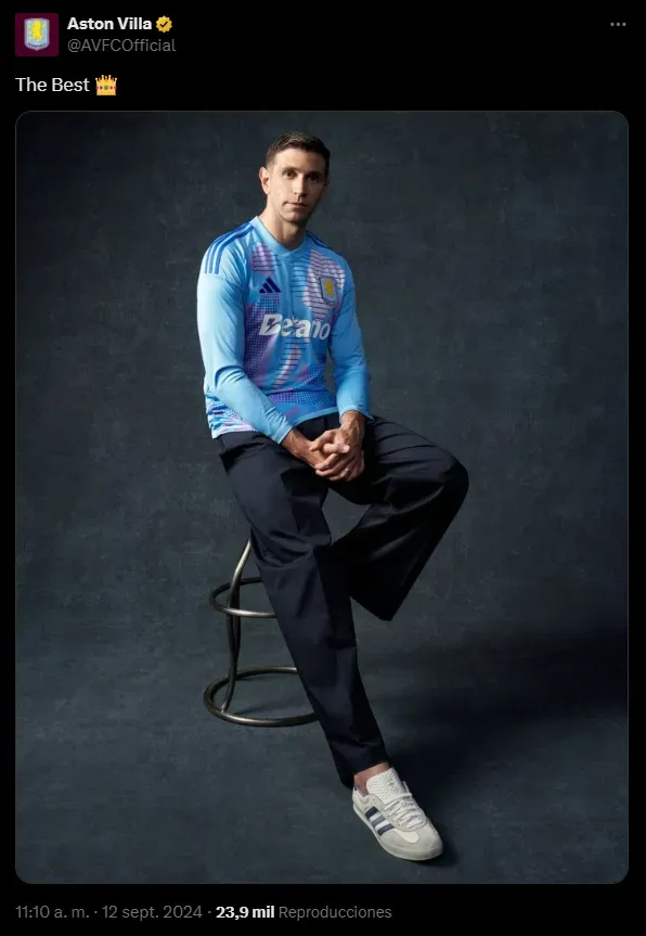 El primer posteo que le dedicó Aston Villa a Dibu Martínez luego del escándalo en Colombia ...